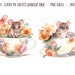Watercolor Mice in Cups Clipart Cute Rat and Mug Digital - Etsy