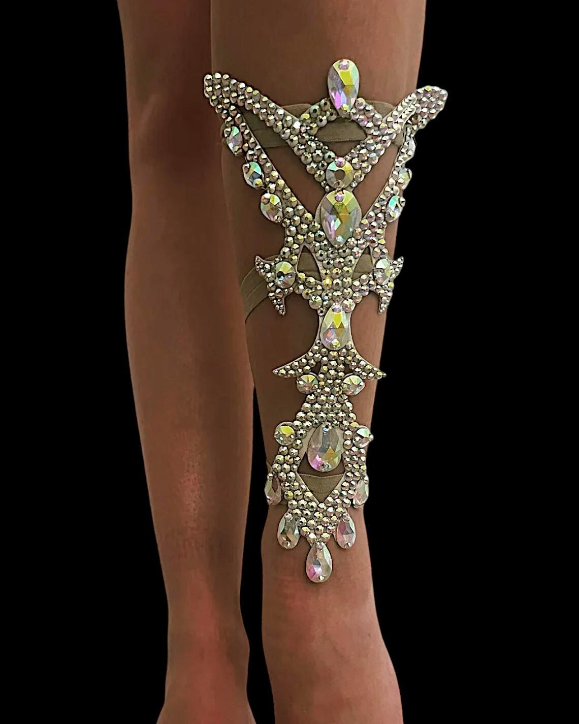 Dance Leg Jewelry, Belly Dance Costume, Bellydance Costume, Latin Dance ...