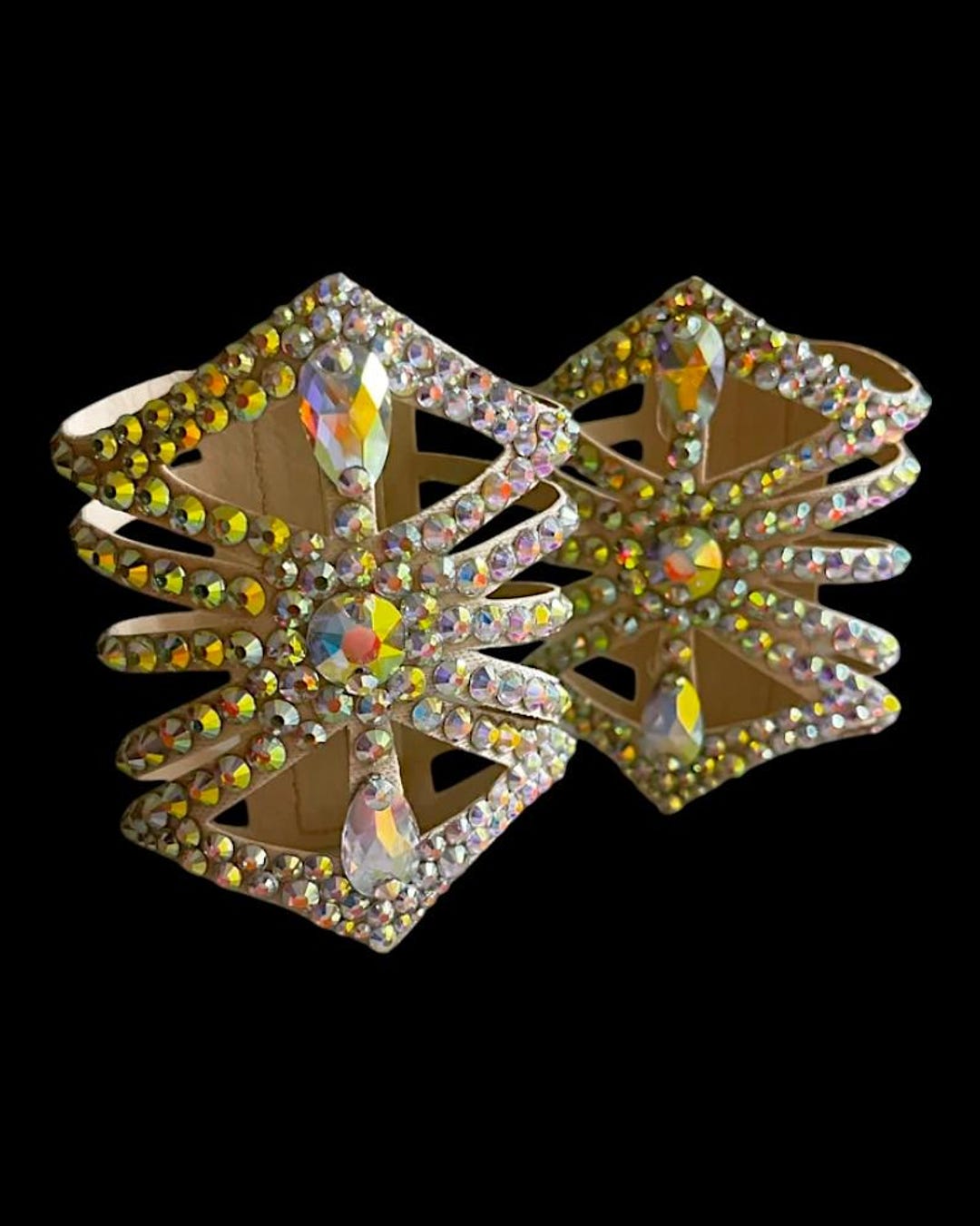 Luxury Rhinestone Dance Cuffs – Set of 2 Sparkling Crystal Arm Bands ...