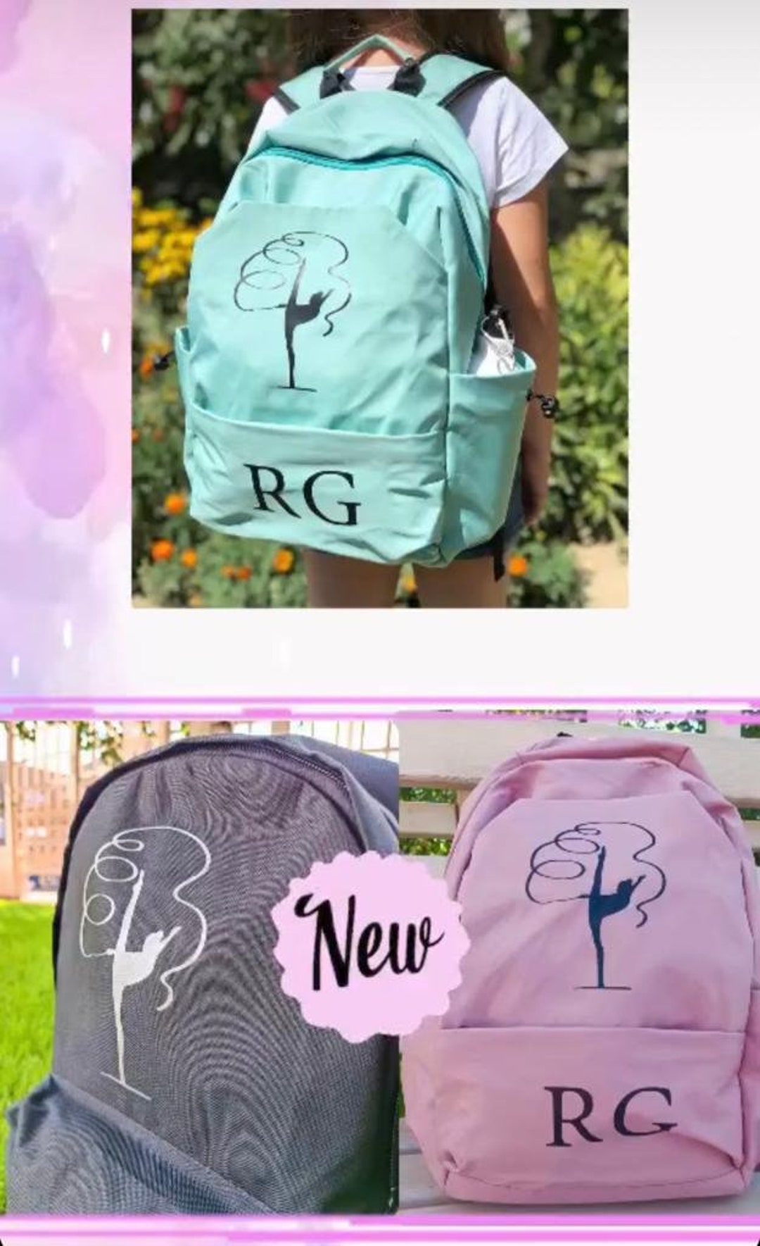 Backpack for Gymnasts Rhythmic Gymnasts Gymnastsartistis - Etsy