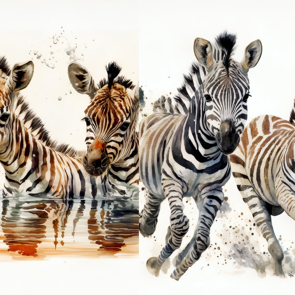 Zebra Digital Paper - Etsy