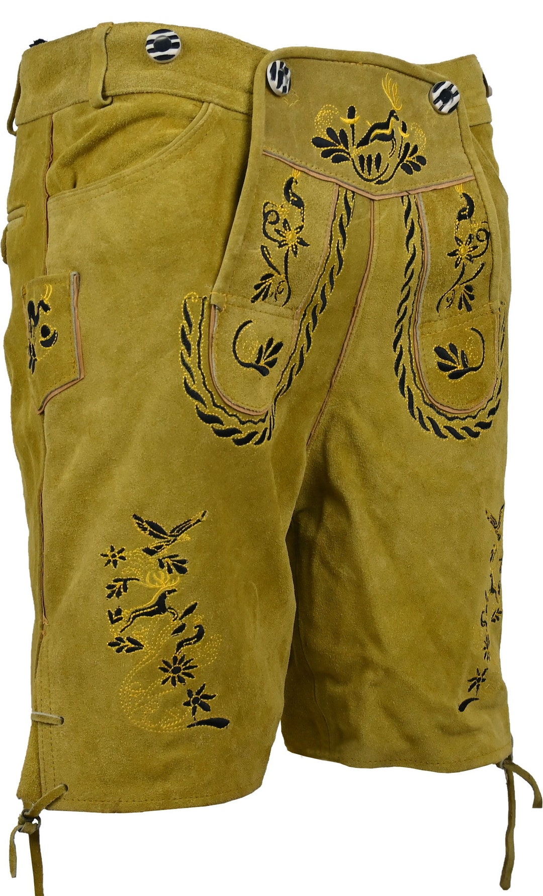 Authentic Bavaria Lederhosen 100% Real Cow Suede Leather Oktoberfest ...