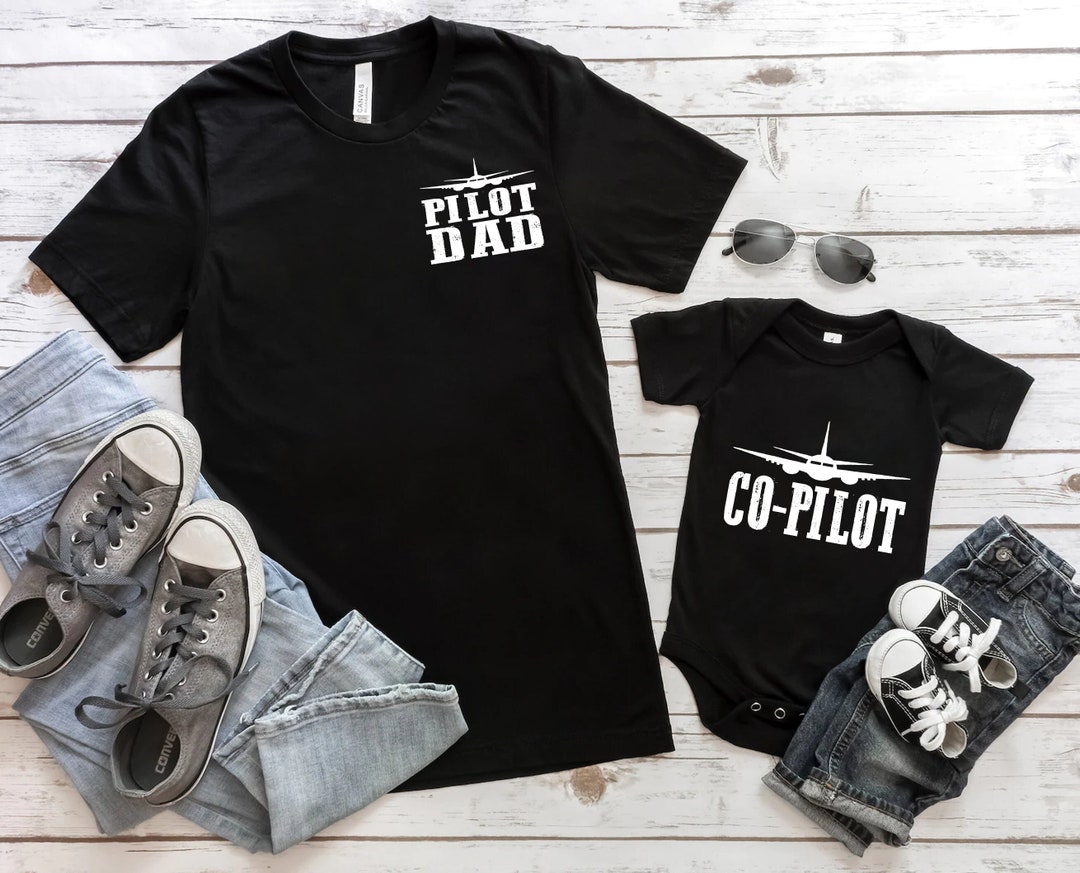 Pilot Dad and Co-pilot Son Matching Shirt Pilot Dad Shirt - Etsy