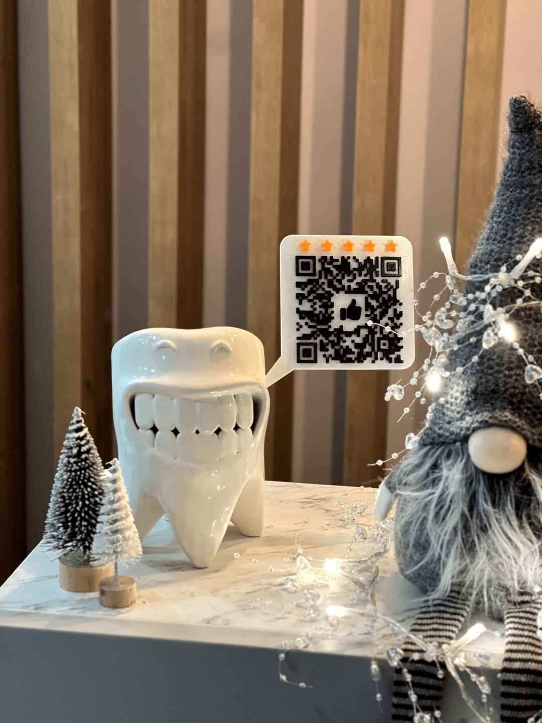 Smiling 3d-printed Tooth With Personalized QR Code for Dental Cabinet ...