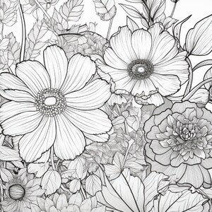 Adult Coloring Book Vol II, 25 Intricate Floral Coloring Pages, Adult ...