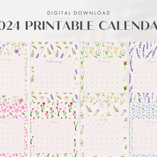 Digital Calendar - Etsy