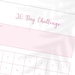 30 Day Challenge Tracker Printable, Goal Tracker Spreadsheet, Printable ...