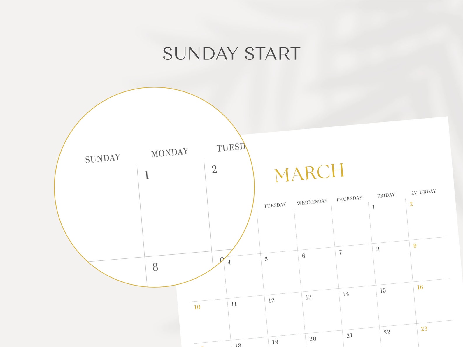 Printable Mid-year Minimalist Calendar 2024 2025 August 2024 - Etsy