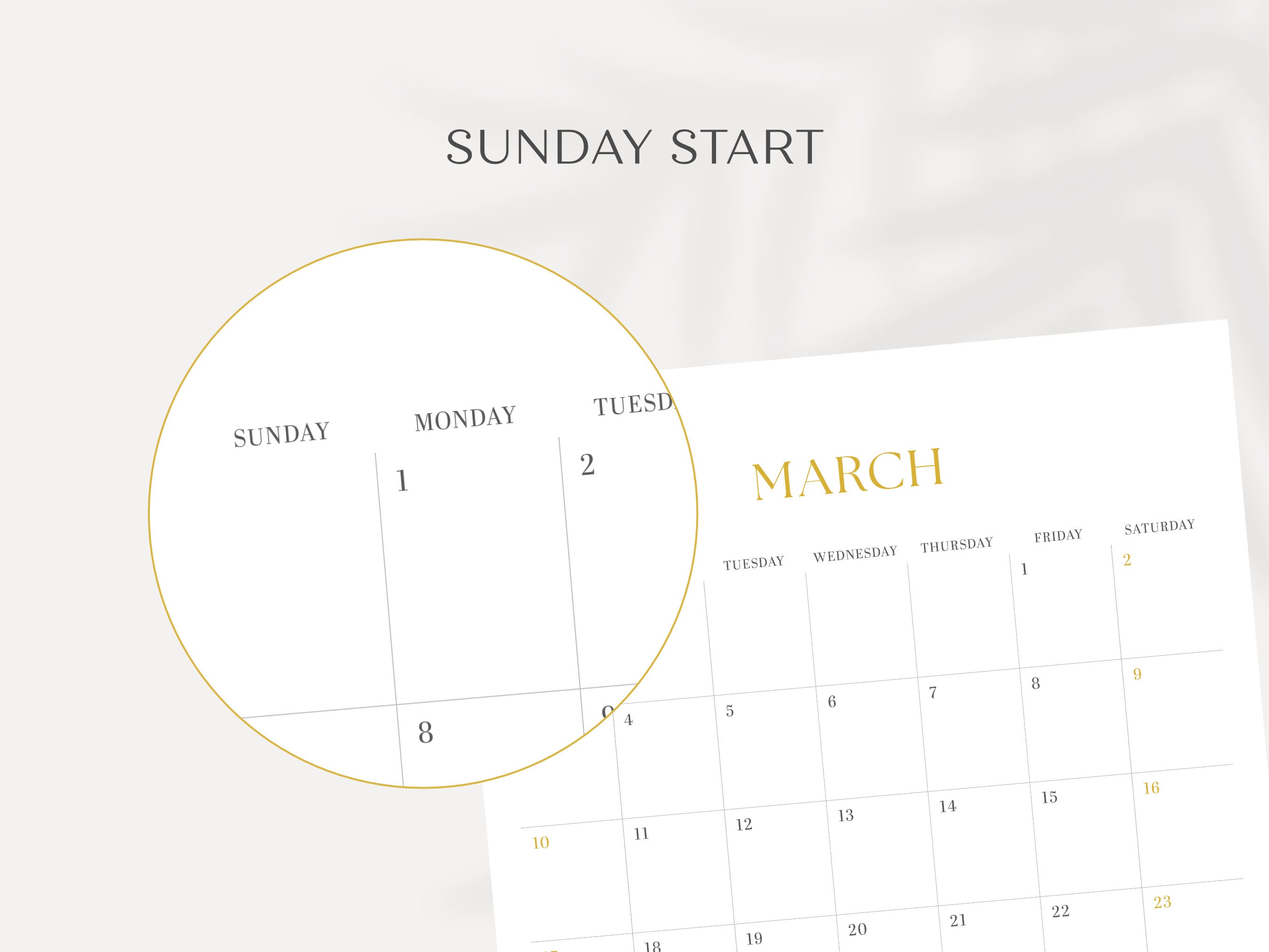 Printable Mid-year Minimalist Calendar 2024 2025 August 2024 - Etsy