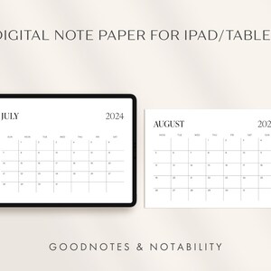 2024 Printable Calendar Landscape, Monthly Planner, Sunday Start PDF ...