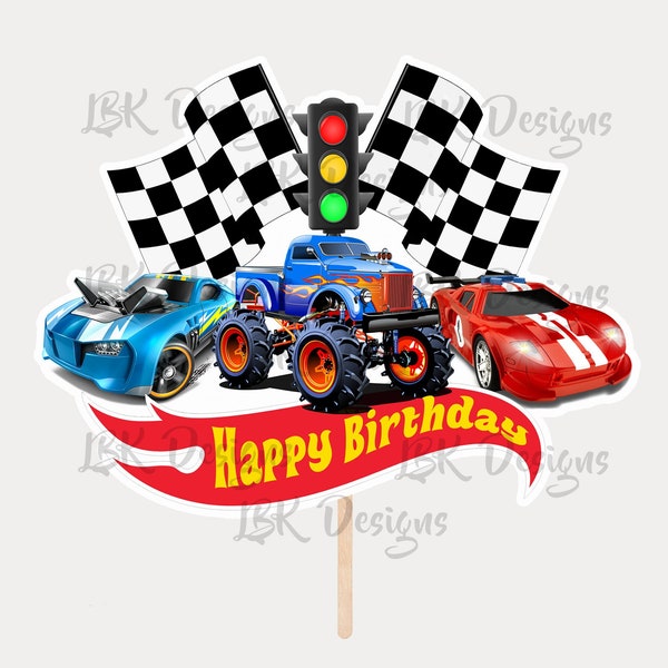 Hot Wheels Cake Topper - Etsy