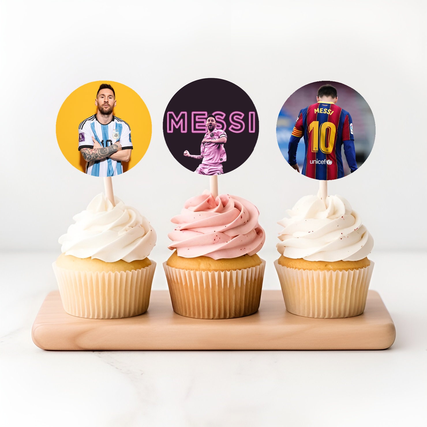 Lionel Messi | 2" Cupcake Toppers | INSTANT DOWNLOAD Digital File ...