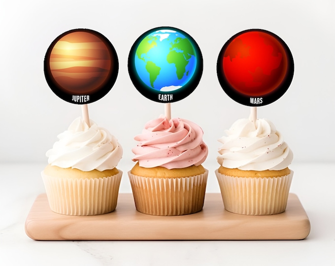 Space Solar System Planets Edible Pre Cut Stickers - Etsy