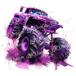 Purple Monster Truck PNG | Monster Truck Clipart | Monster Truck ...