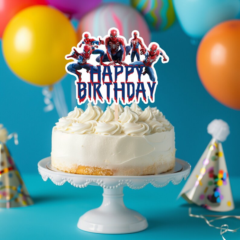 Spiderman Cake Topper INSTANT DOWNLOAD PDF Digital File - Etsy