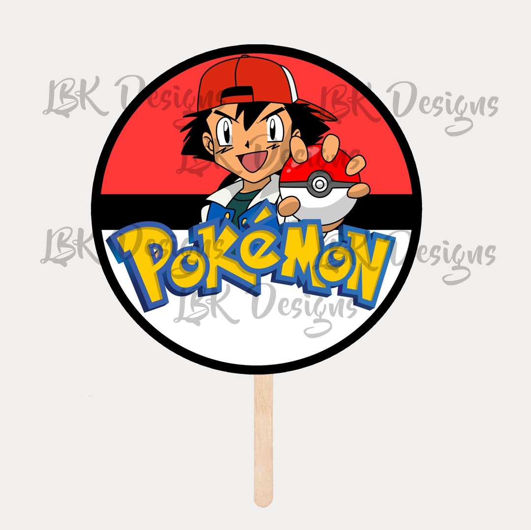 Pokemon Cake Topper | INSTANT DOWNLOAD PNG Digital File - Etsy
