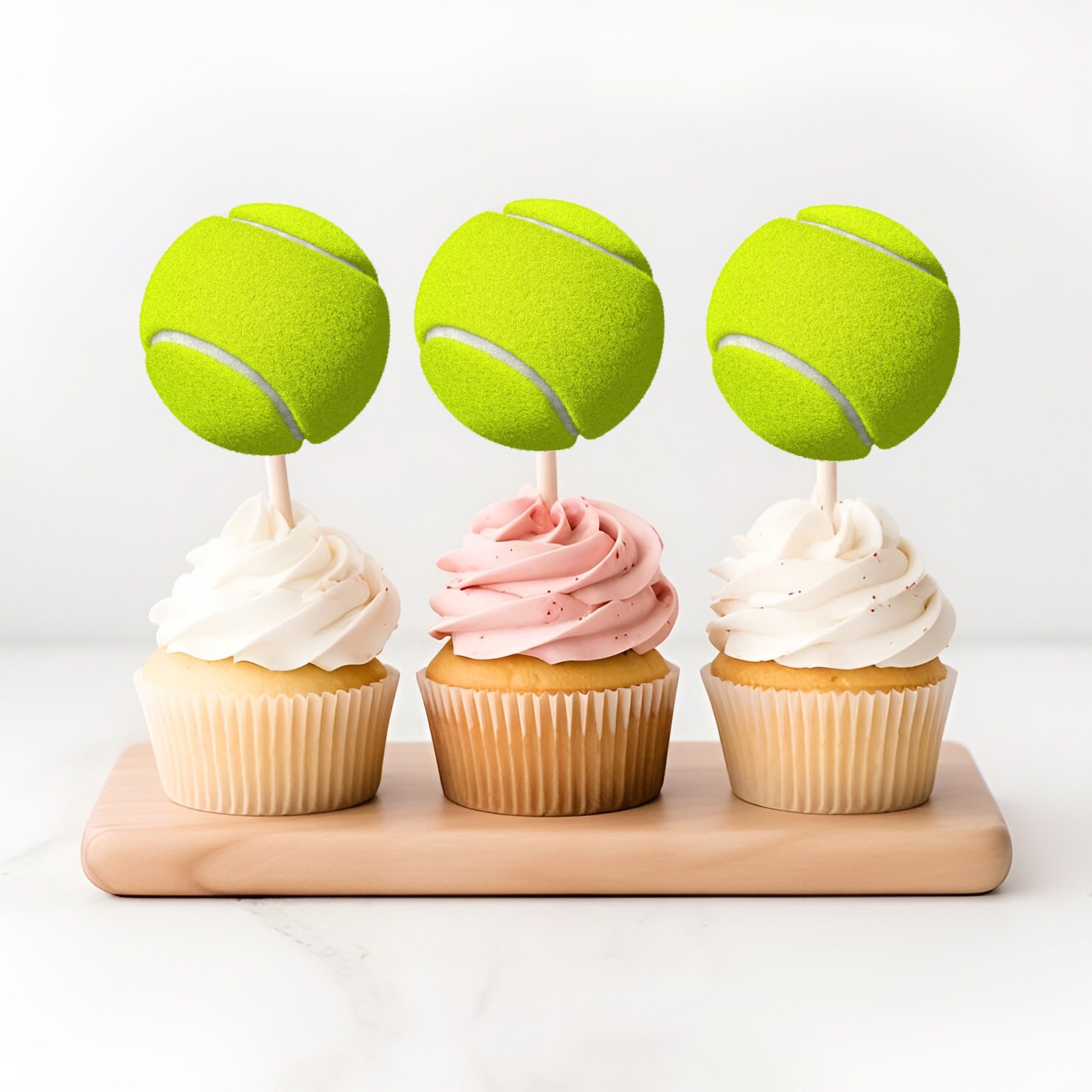 Tennis Ball | 2" Cupcake Toppers | INSTANT DOWNLOAD Digital File - Etsy