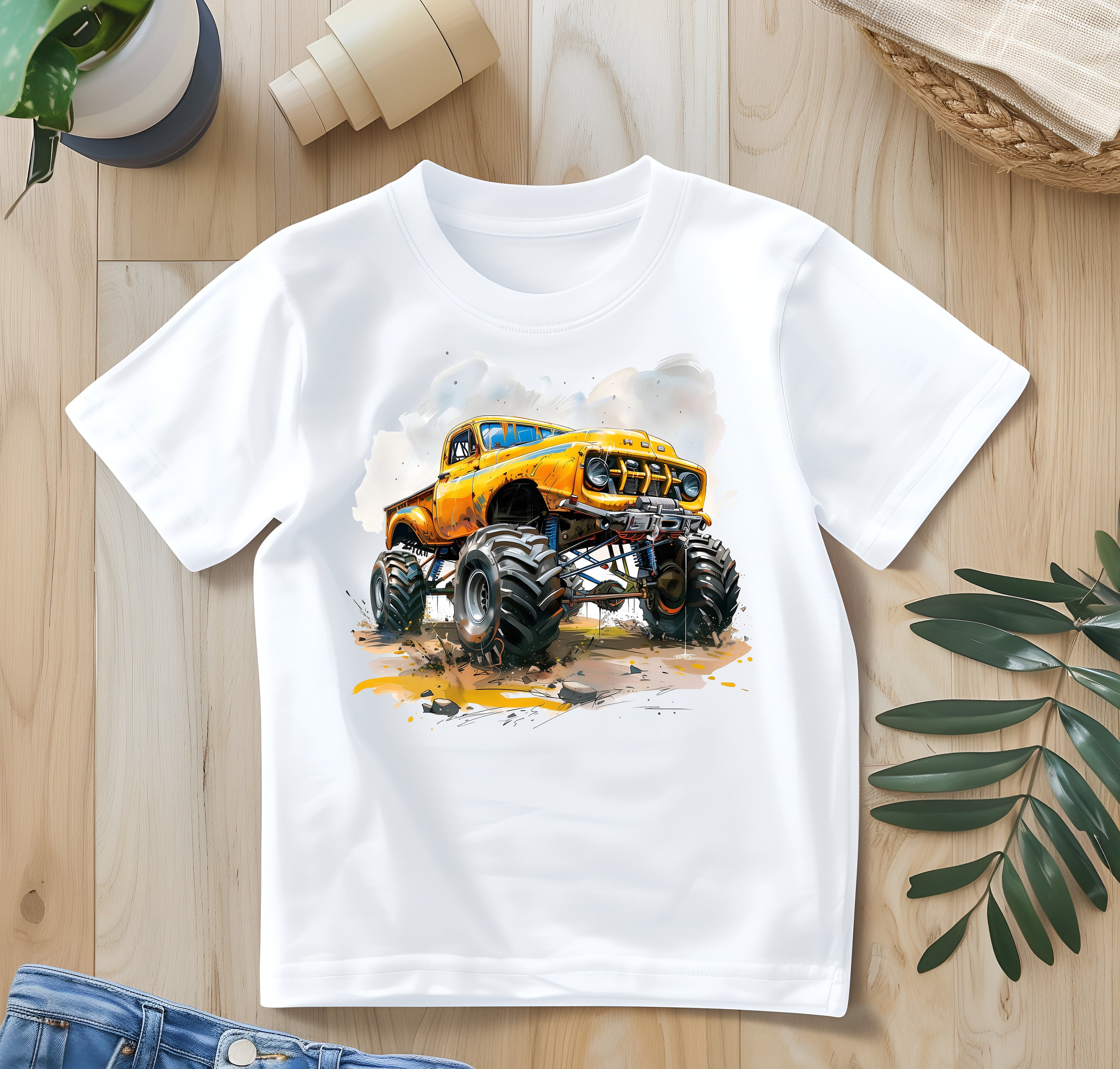 Yellow Monster Truck PNG | Monster Truck Clipart | Monster Truck ...