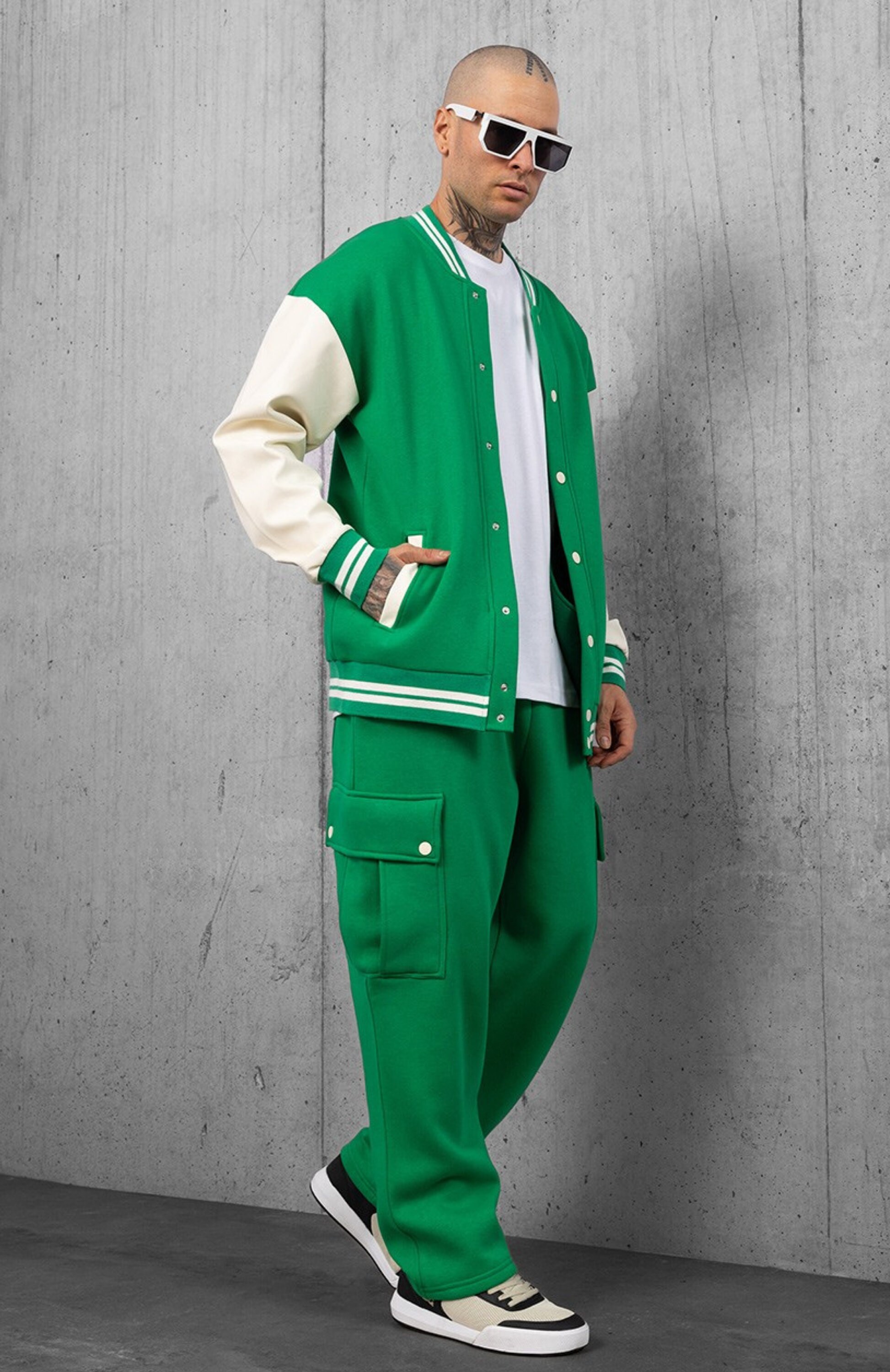 Men's Varsity Regular Fit Green Varsity College Jacket - Etsy