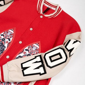 Authentic Men's Red Varsity Bomber College Jacket - Etsy