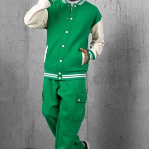 Men's Varsity Regular Fit Green Varsity College Jacket - Etsy