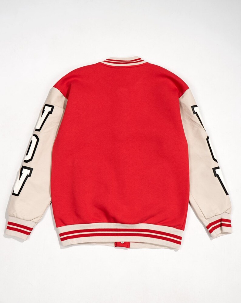 Authentic Men's Red Varsity Bomber College Jacket - Etsy