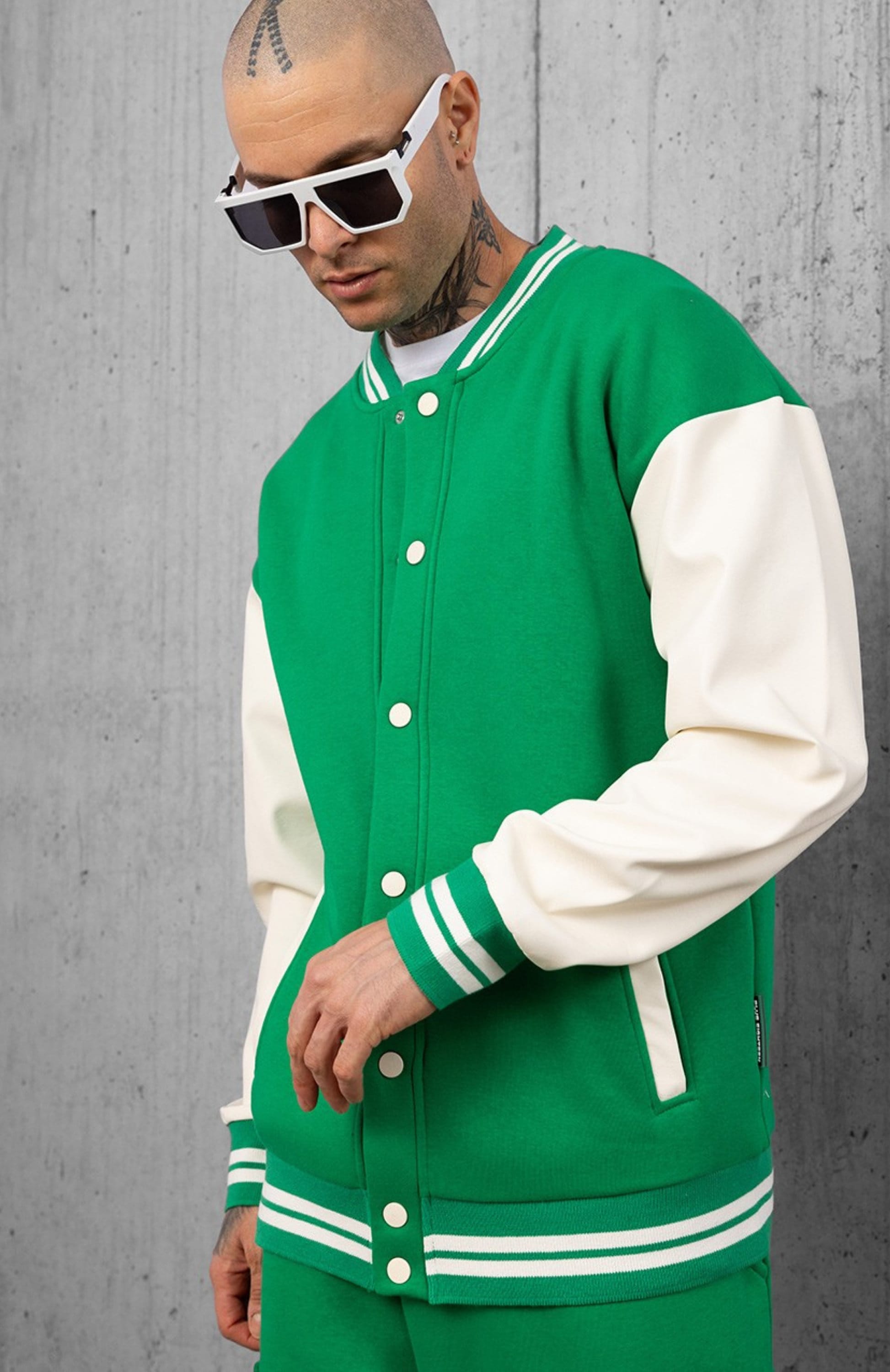 Men's Varsity Regular Fit Green Varsity College Jacket - Etsy