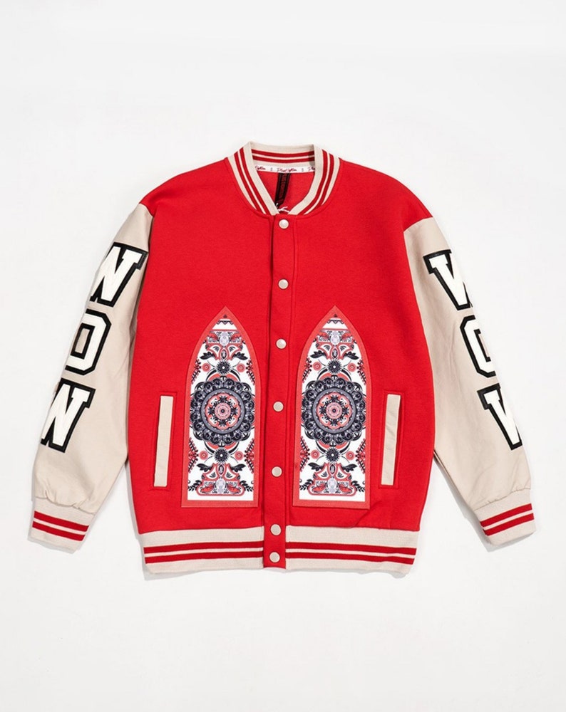 Authentic Men's Red Varsity Bomber College Jacket - Etsy