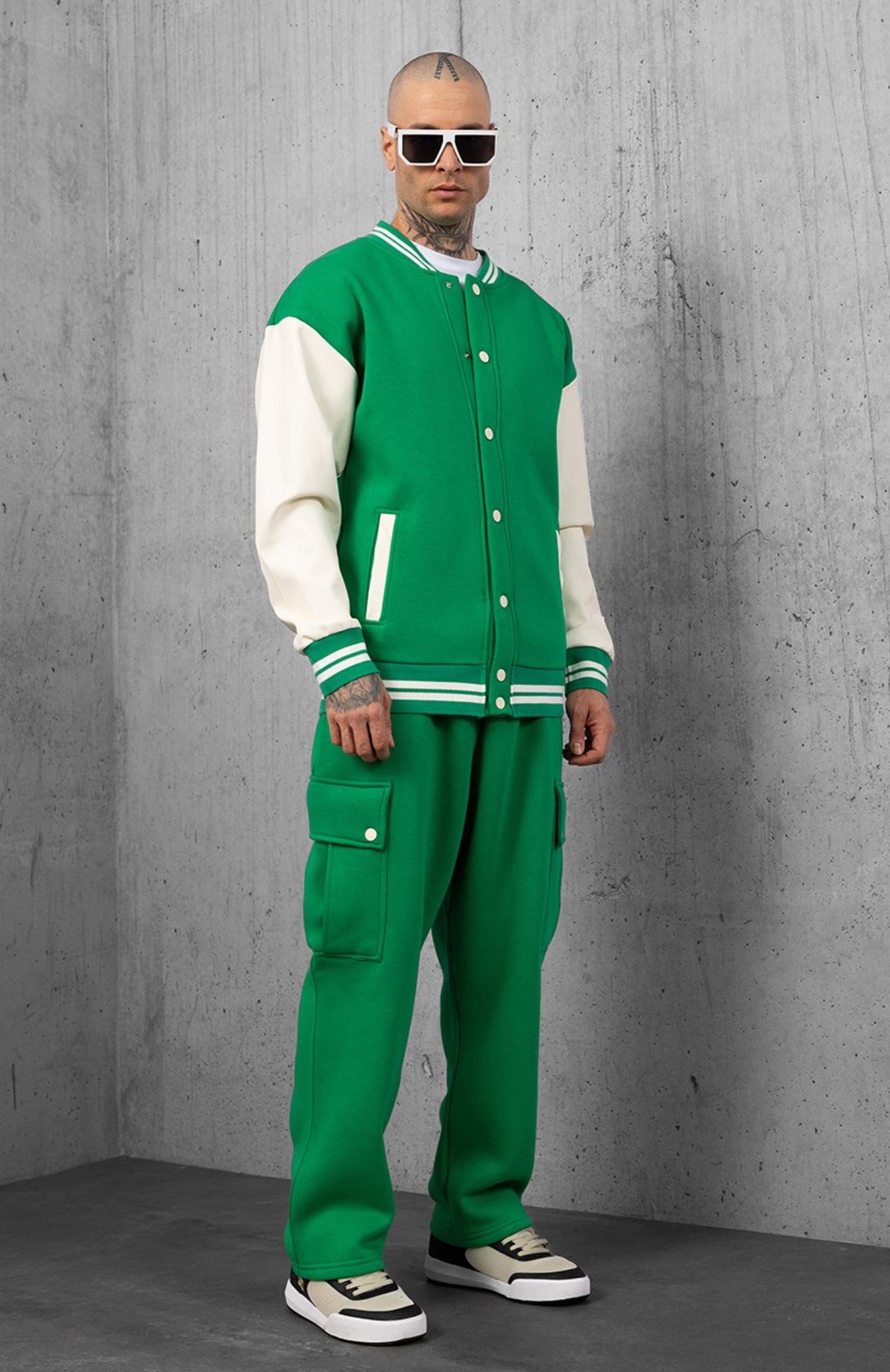 Men's Varsity Regular Fit Green Varsity College Jacket - Etsy