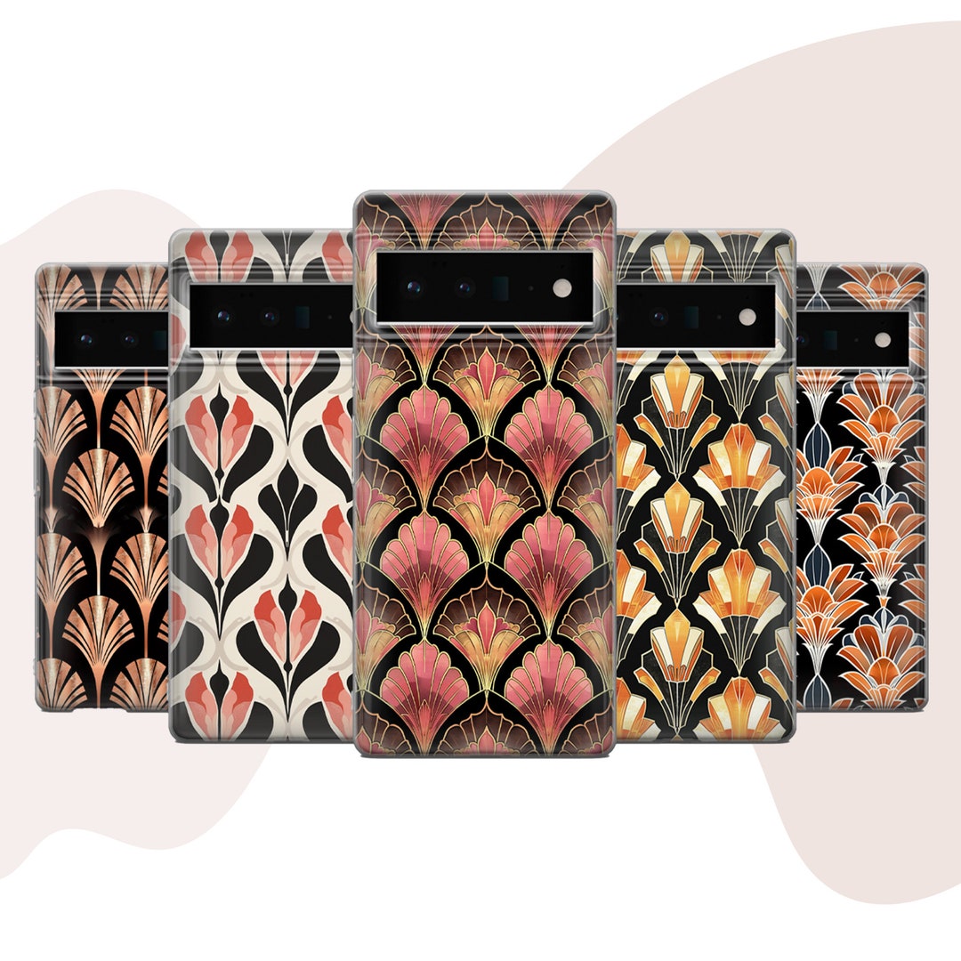 Art Deco Phone Case Vintage Cover for iPhone 17 16, Google Pixel 10 9 ...