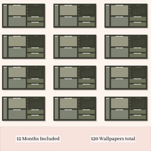 Desktop Organizer Desktop Wallpaper 2023 Calendar Bundle - Etsy