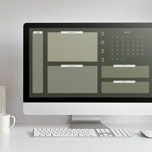 Desktop Organizer Desktop Wallpaper 2023 Calendar Bundle - Etsy