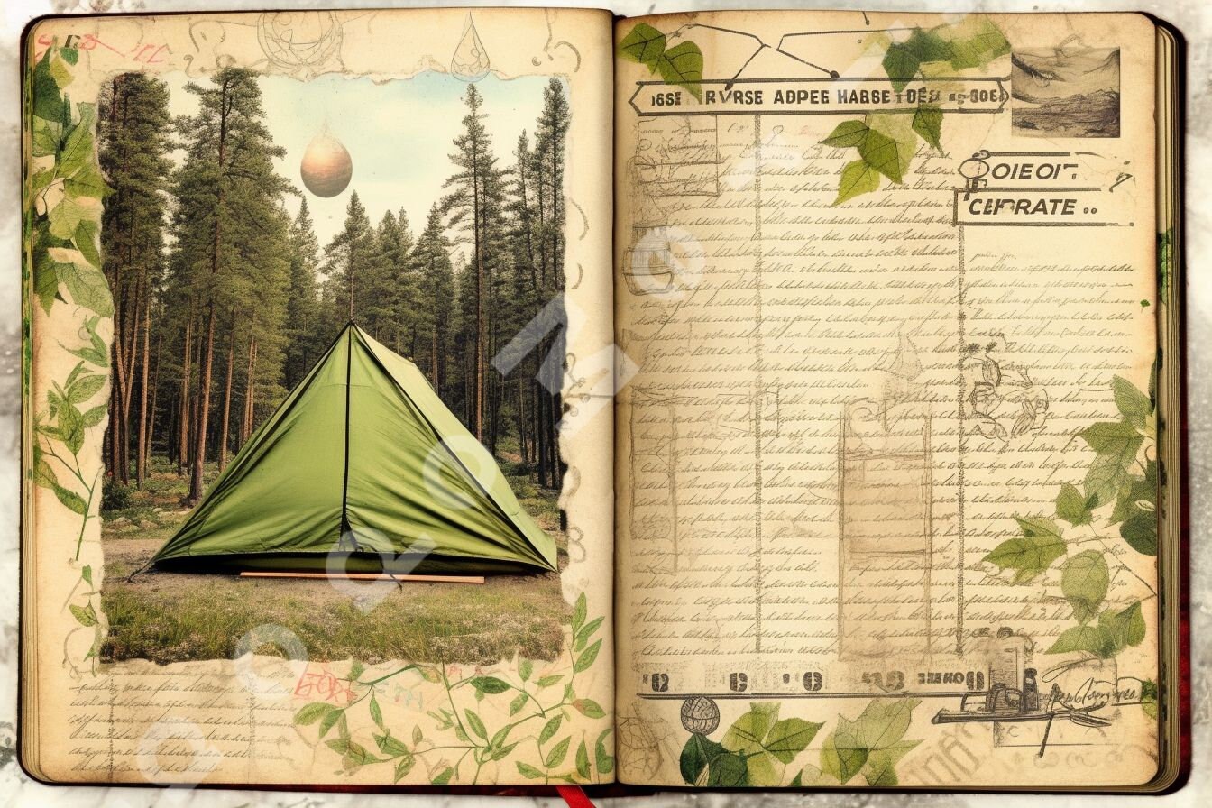 Outdoor Adventure Camping RV Printable Junk Journal Kit - Etsy