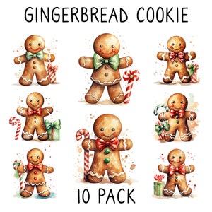 Gingerbread Man Clipart, Christmas Clipart,christmas Cookies,high ...