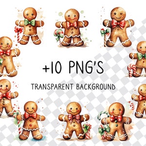 Gingerbread Man Clipart, Christmas Clipart,christmas Cookies,high ...