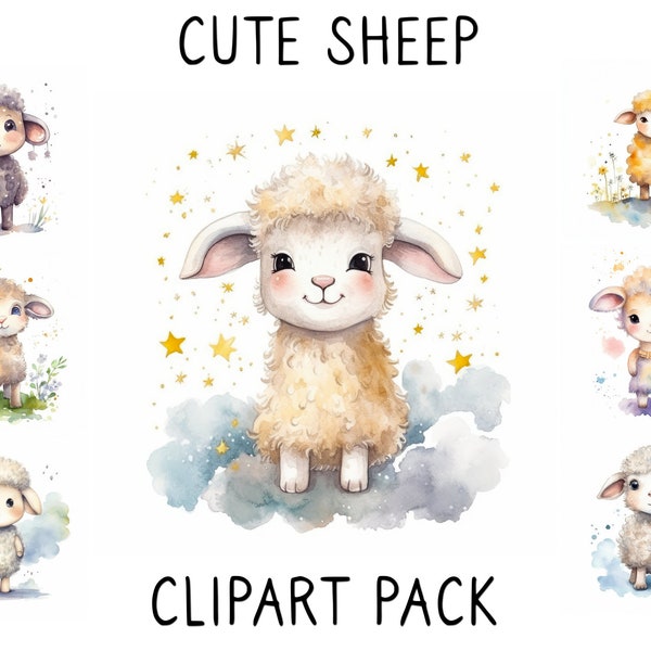 Cute Sheep Art - Etsy