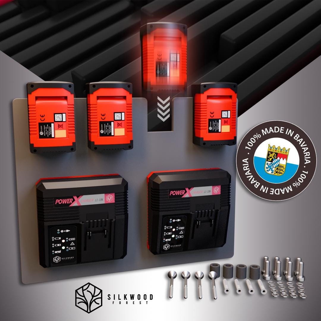 CNC Einhell Battery Wall Mount Screen Printing, Battery Holder ...