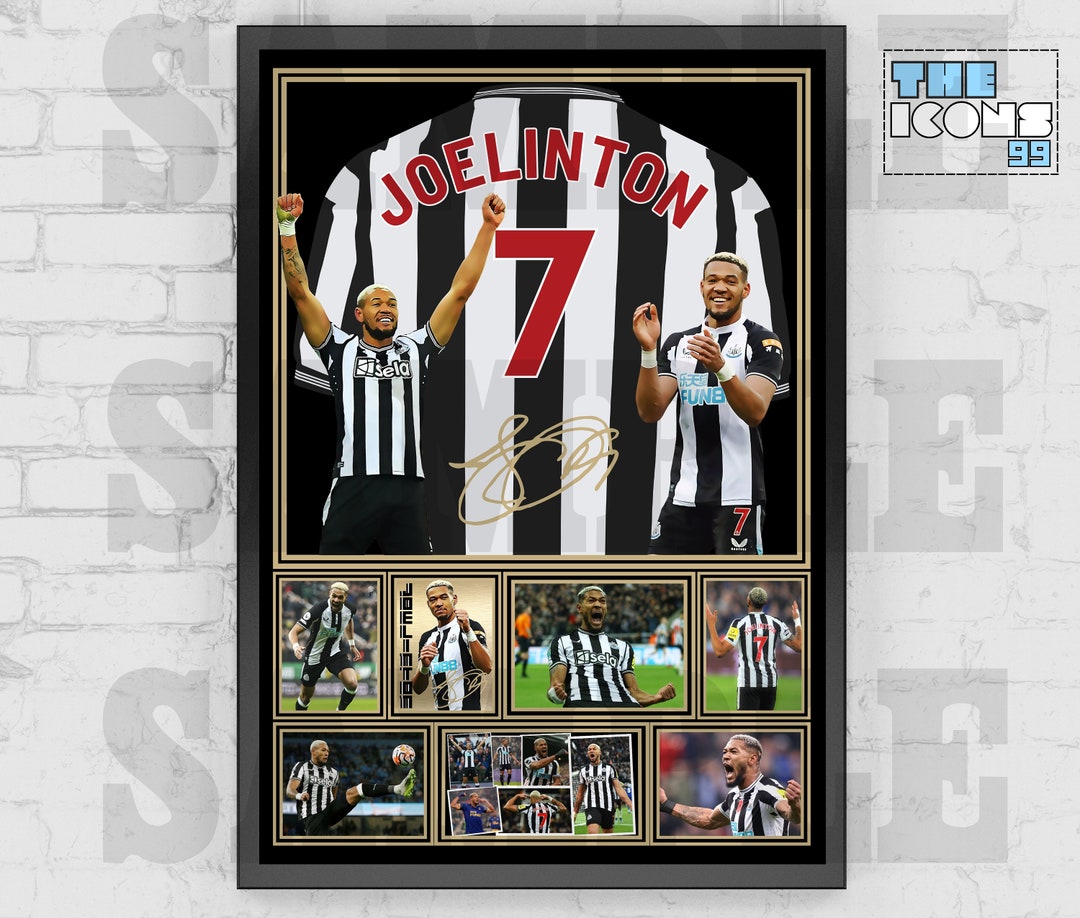 Newcastle United Icon Joelinton Football Shirt Back Print / Poster ...
