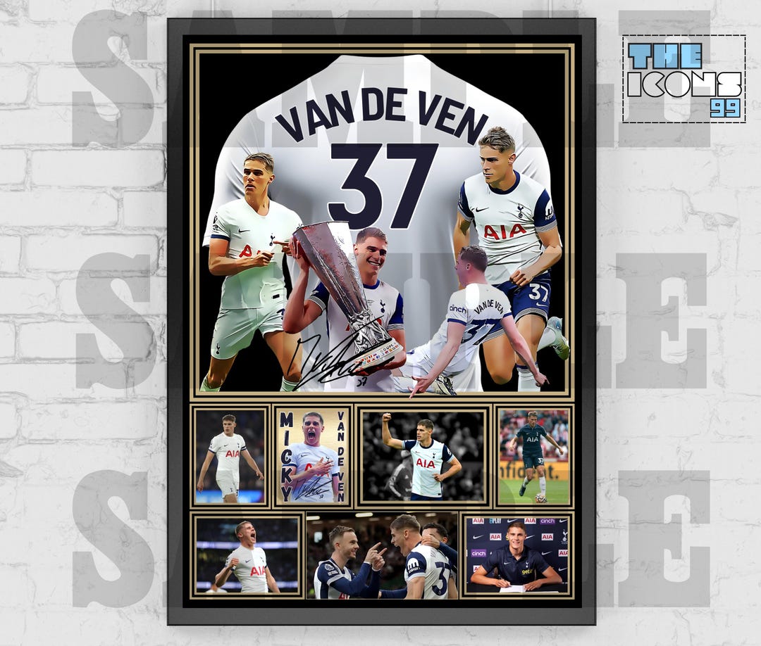 Micky Van De Ven Tottenham Spurs Poster: Football Memorabilia - Etsy UK