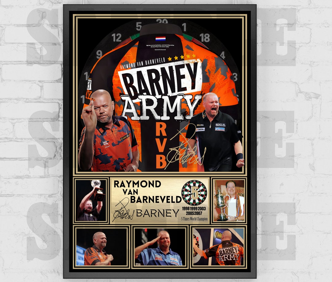 Raymond Van Barneveld, Rvb, Barney Darts Legend Shirt Back Print ...