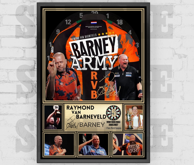 Raymond Van Barneveld Darts Legend Poster: Rvb Memorabilia - Etsy