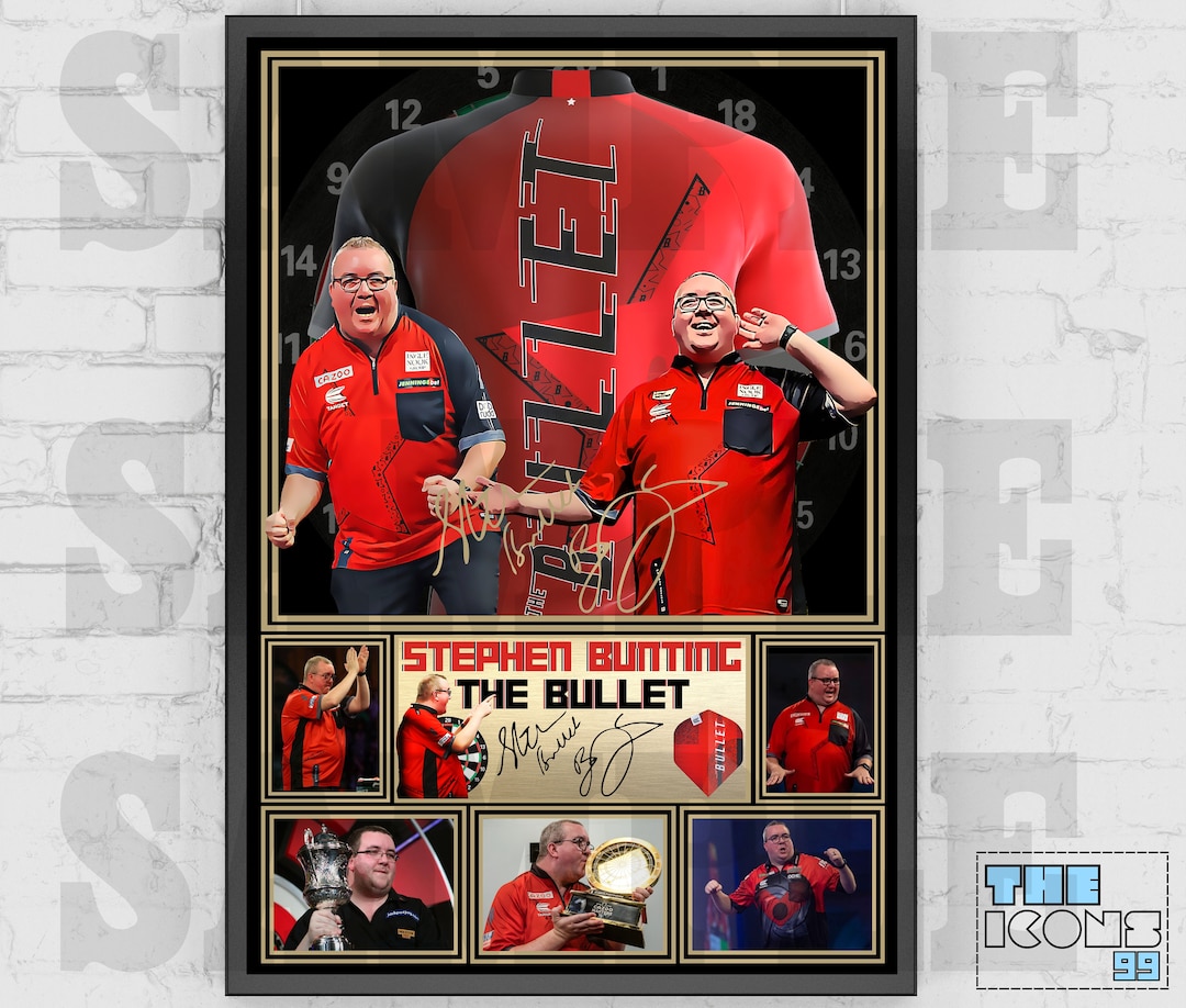 Stephen Bunting 'the Bullet' Darts Poster: Signed Memorabilia - Etsy