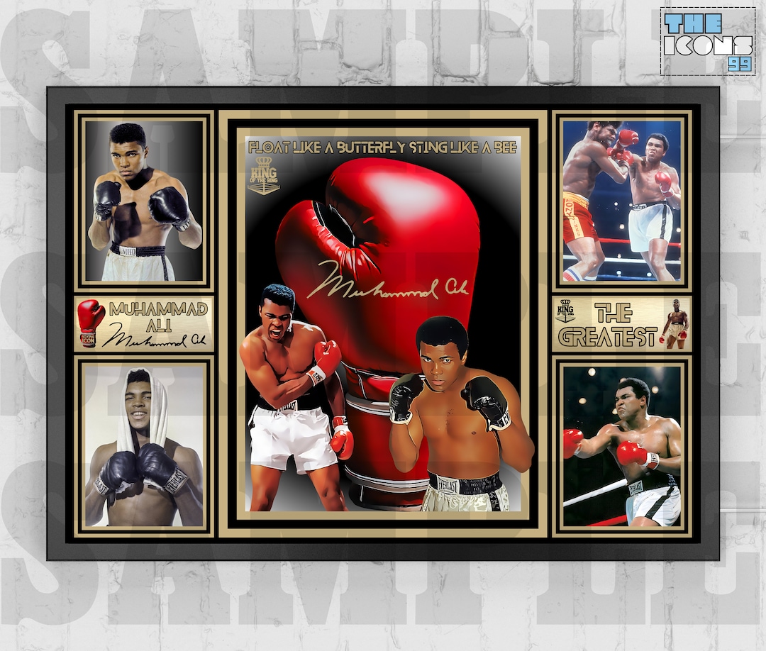 Muhammad Ali Boxing Legend Boxing Glove Print / Poster / Framed ...