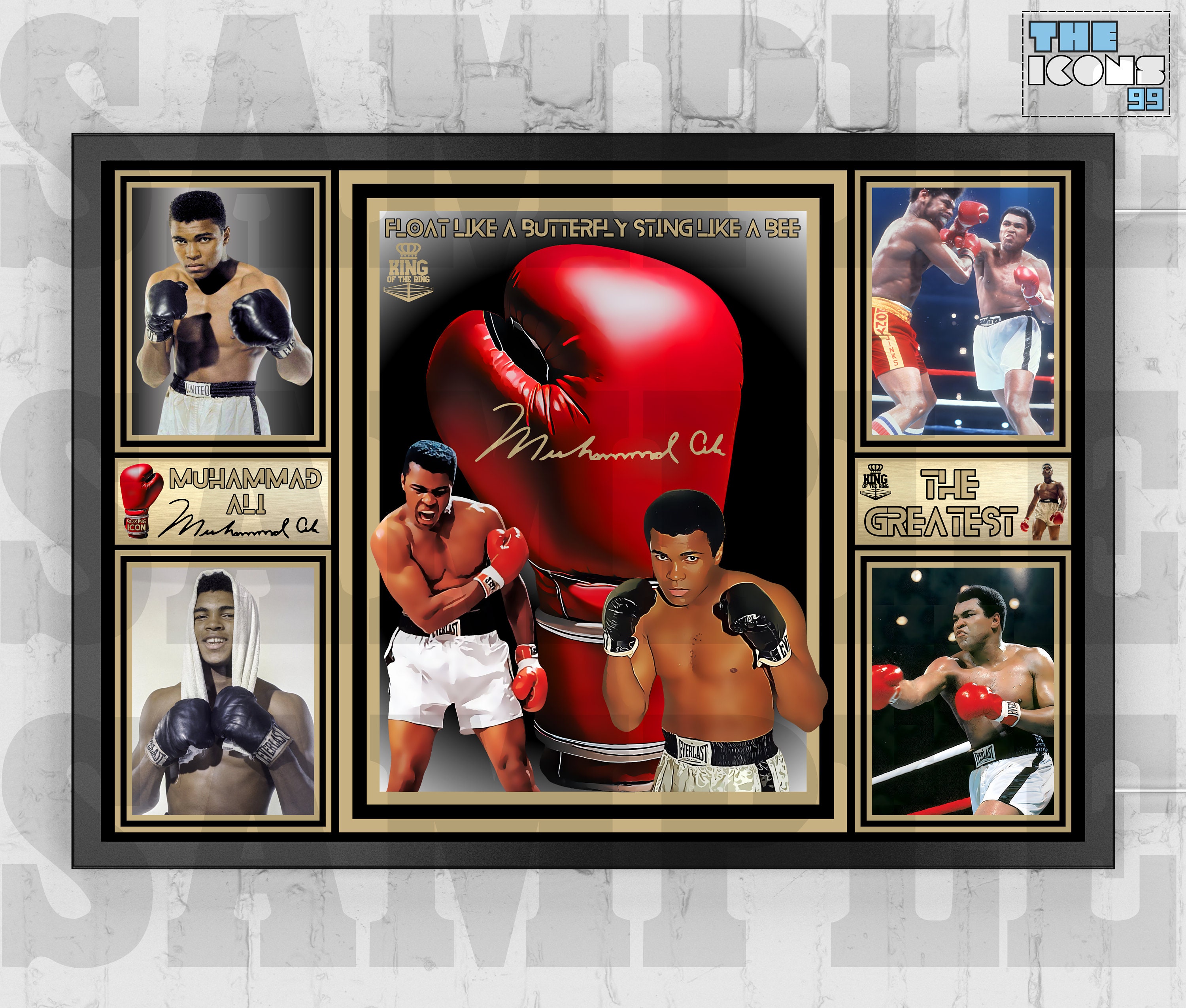 Muhammad Ali Boxing Legend Boxing Glove Print / Poster / - Etsy
