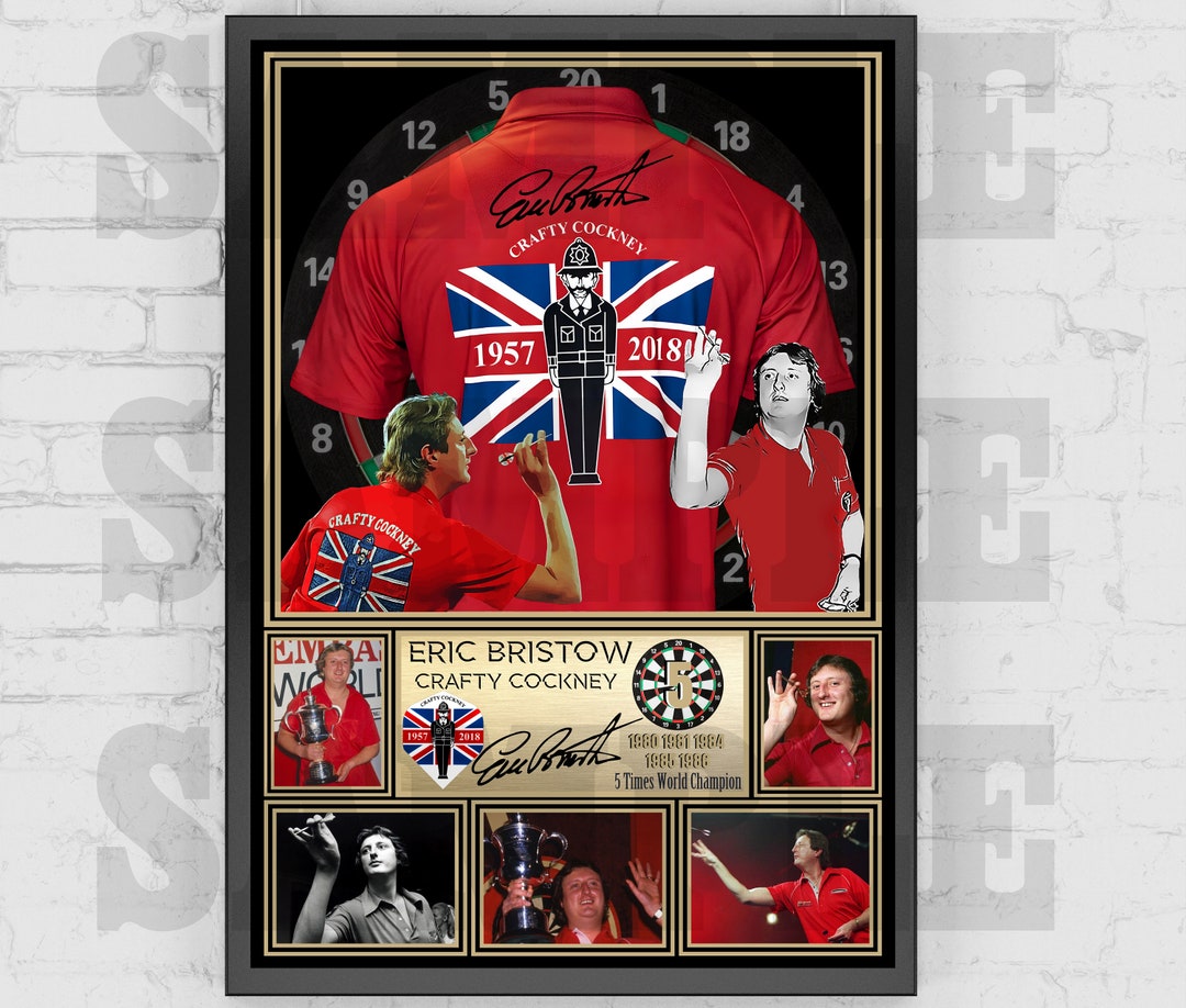 Eric Bristow Crafty Cockney Darts Legend Shirt Back Print / Poster ...