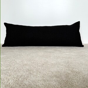 Black Puffy Boucle Cushion Cover, Soft & Textured Teddy Pillow Case ...