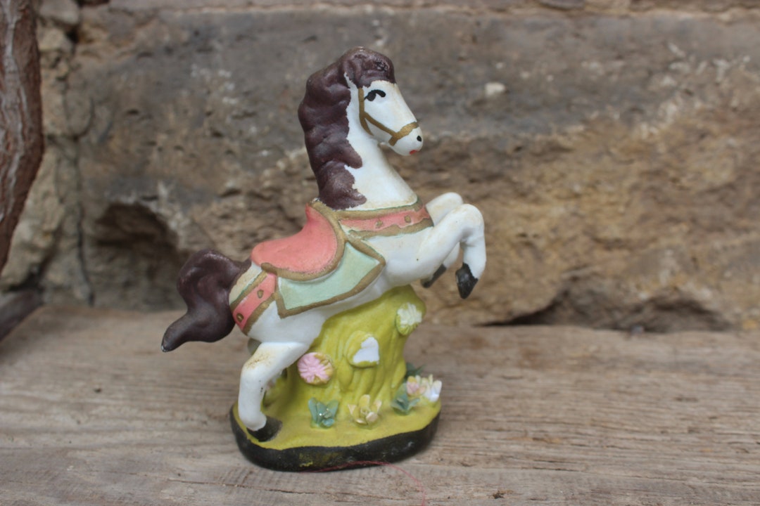 Rearing Horse Carousel Horse Porcelain Figure Bisquit Porcelain ...