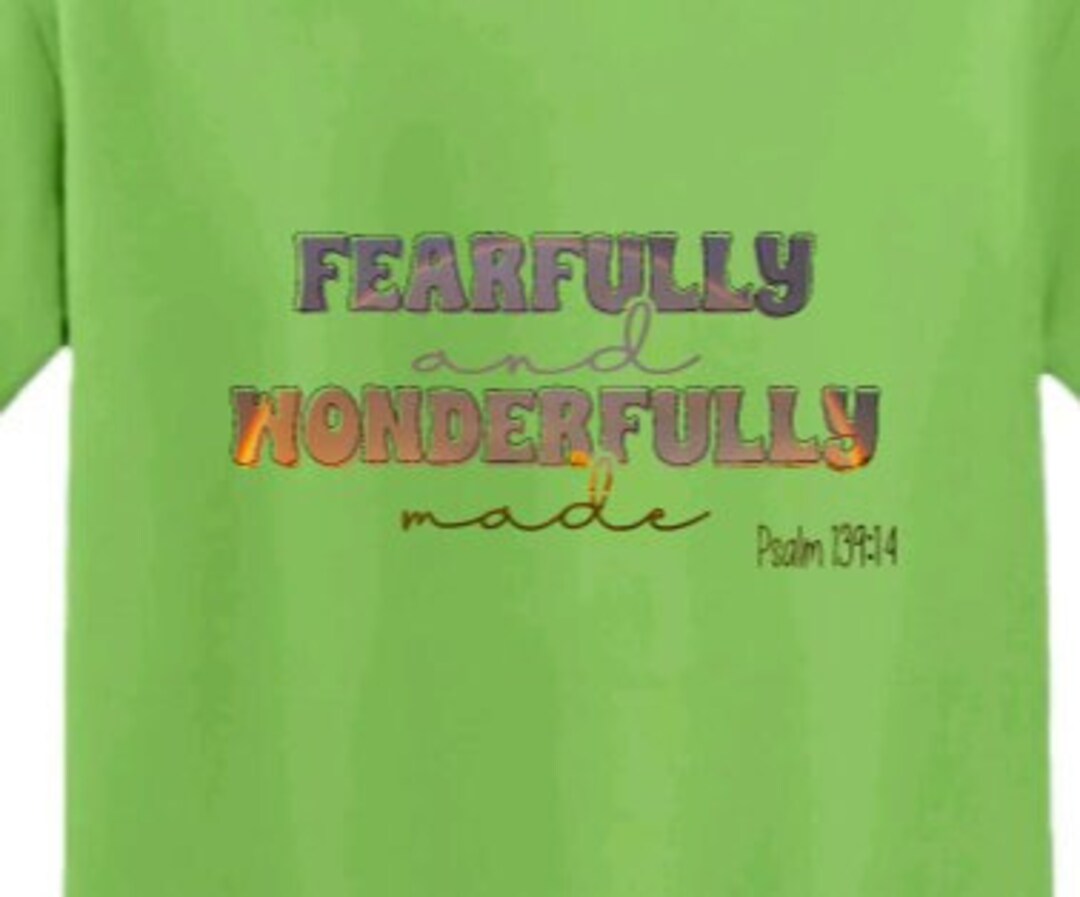 Fearfully and Wonderfully Made PNG, JPEG, Religious, Bible Verse, Psalm ...