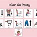 Potty Toilet Training Bathroom Visual Sequence Routine for Girls Autism ...
