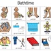 Taking a Bath Sequence Routine -autism Bath Time Boardmaker Visual ...